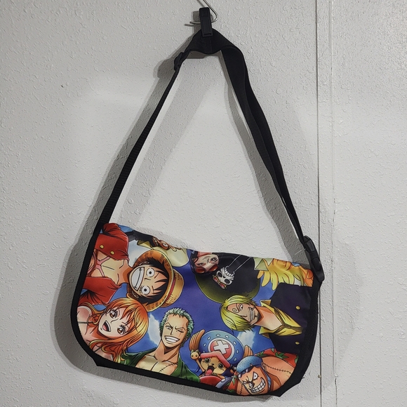 Bags | One Piece Anime Messanger Bag With Built In Usb Charging Port ...